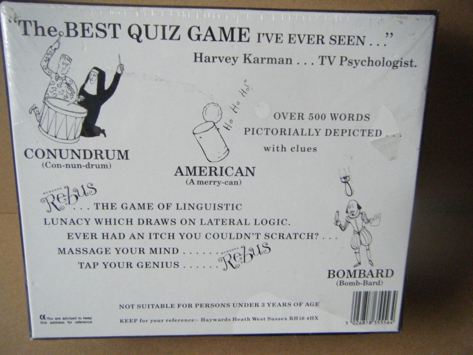 (REBUS) family quiz fun game. By Hudsons Games. New and Sealed. | eBay UK