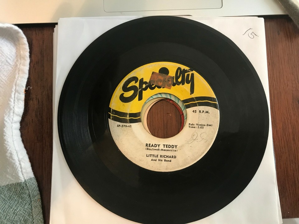 ROCK & ROLL 45 RPM RECORD - LITTLE RICHARD AND HIS BAND - SPECIALTY 579 ...