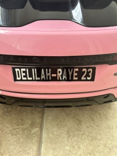 Ultra Mini small Stick On Number Plate style stick on -Name reg car ...