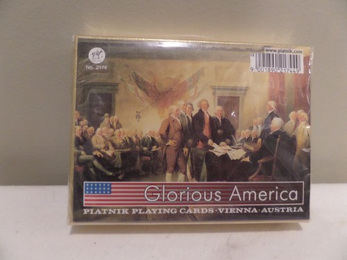 Sealed Glorious America 2 Deck Set Bridge Size Playing Cards Piatnik ...