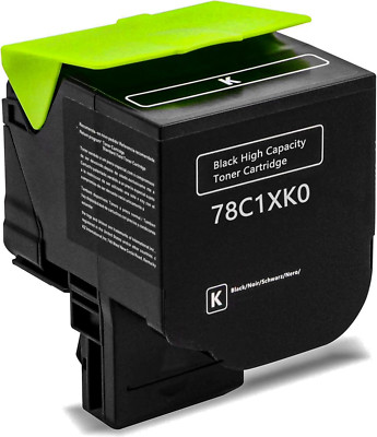 78C1XK0 Black High Yield Toner Cartridge Replacement for Lexmark CS421 ...