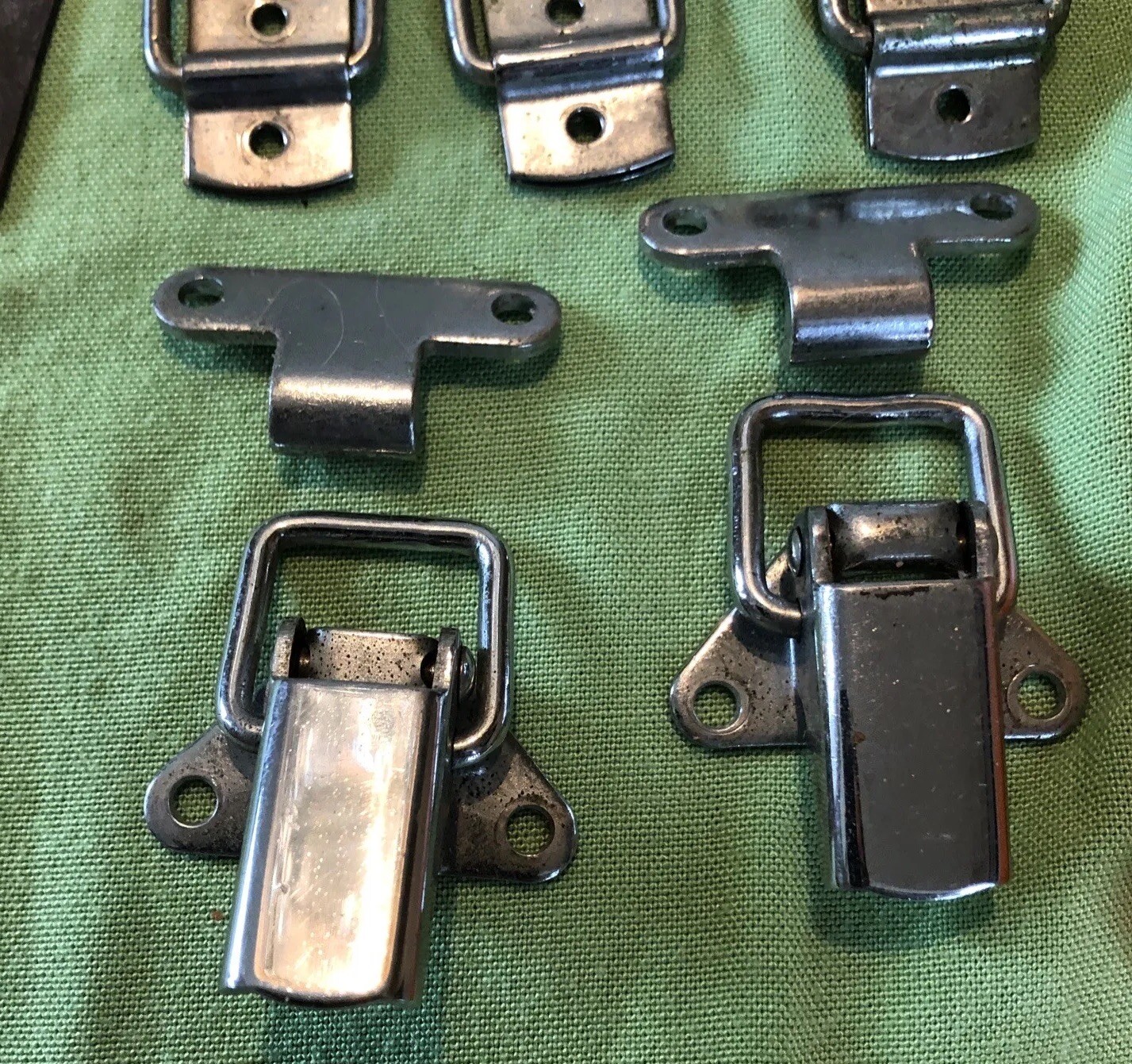 Antique ‘50’s Tool Box Hardware Drop Chest Handles Hinges Draw Bolt ...