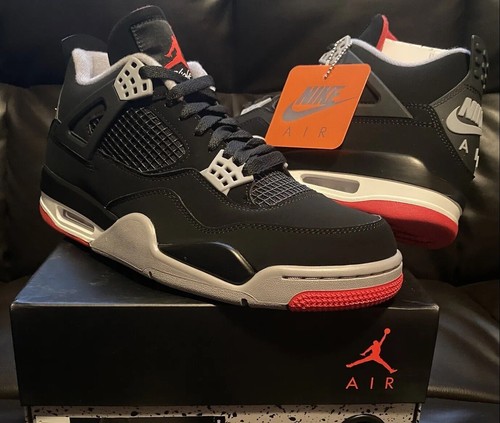 Jordan Retro 4 (IV) Bred; Size 8. 2019 Release BRAND NEW/DS | eBay