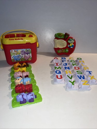 Lot LeapFrog Leap Frog Tads Apple Fridge Phonics Complete Letters Farm ...