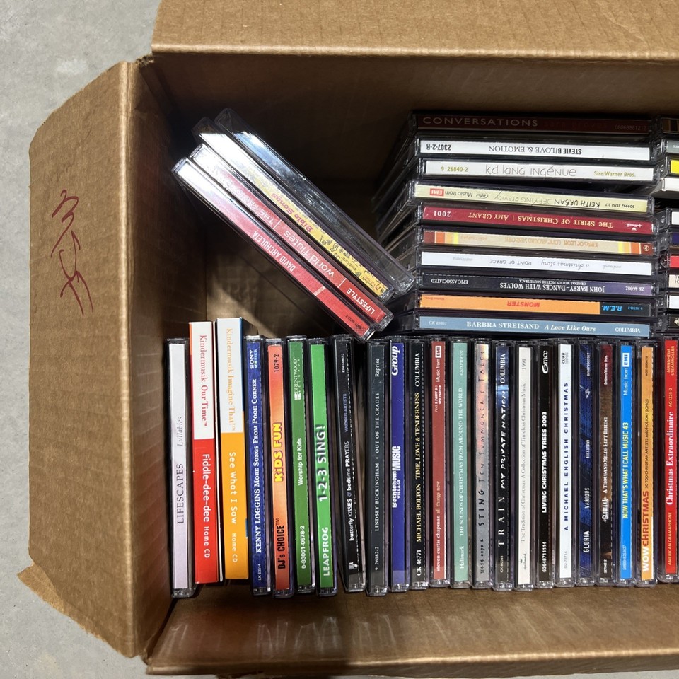 Huge Lot of 65+ Assorted Music CD's in Original Cases | eBay