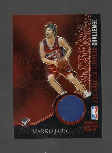 2003-04 TOPPS PRISTINE MARKO JARIC #PC-MJ JERSEY (WARM-UP) ROOKIE ...