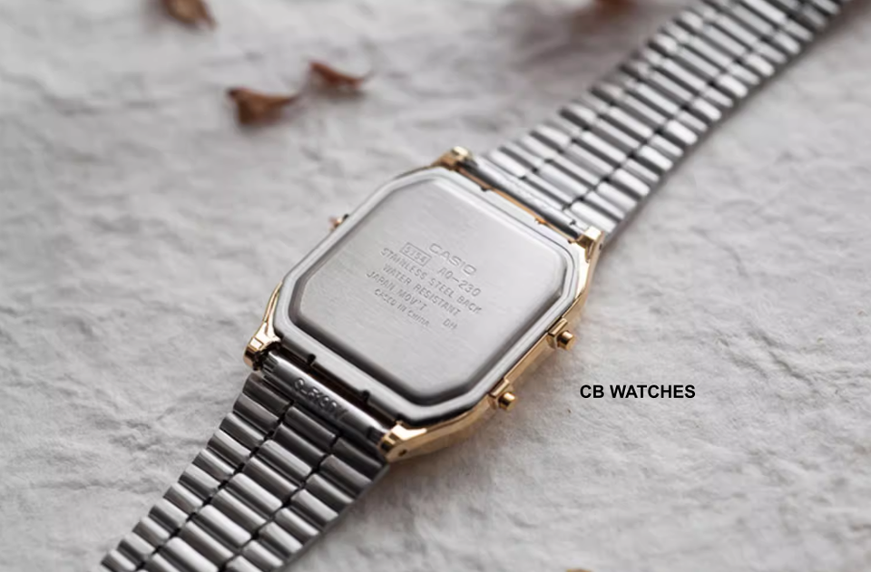 Casio New AQ-230A-7B Retro Digital Analog Alarm Mens Watch AQ230 | eBay