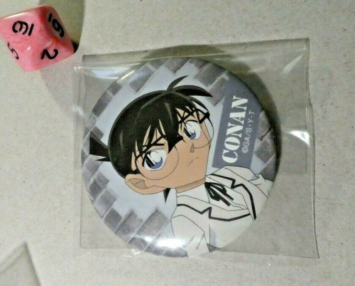 DETECTIVE CONAN RARE JAPANESE BADGE PINS PROMO Shinichi Kudo NEUF MINT ...