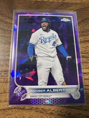 2022 topps chrome sapphire Purple /10 Hanser Alberto #53 SSP RARE | eBay