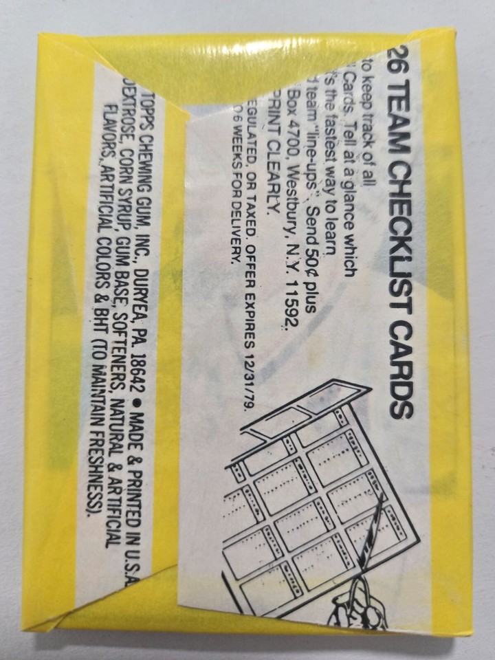 1979 Topps baseball Wax Pack | eBay