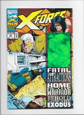 X-FORCE #25 NEWSSTAND EDITION NEAR MINT RARE COMIC LIVE ON EBAY X-MEN ...