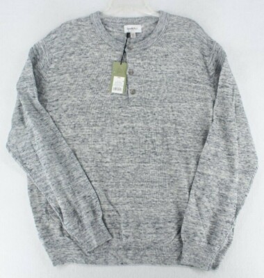 Goodfellow & Co Target Men’s Heather Gray/blue Long Sleeve Henley ...