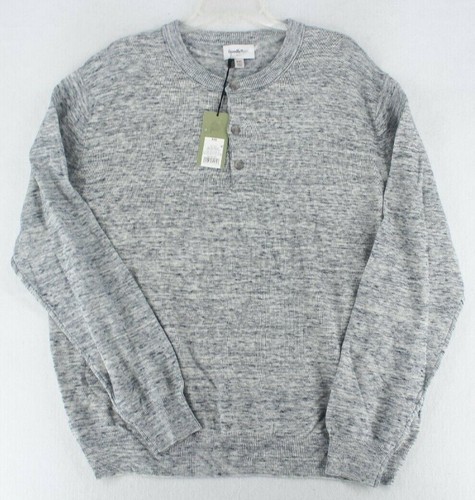 Goodfellow & Co Target Men’s Heather Gray/blue Long Sleeve Henley ...