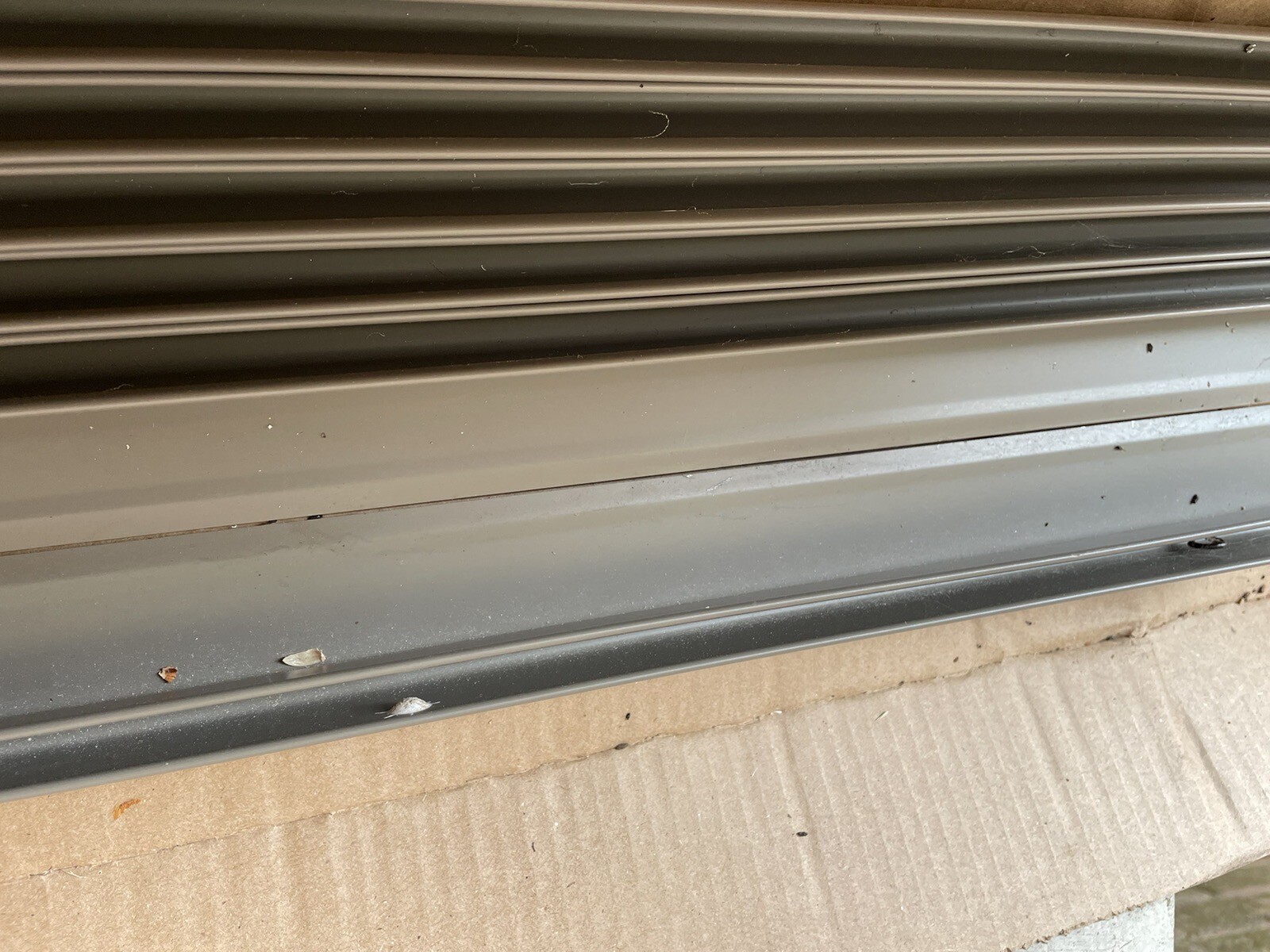 Aluminum soffit fascia, fully vented, terra bronze - Manufactured By ...