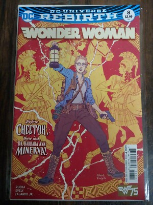 WONDER WOMAN #8 (2016) DC UNIVERSE REBIRTH ORIGIN DR. BARBARA MINERVA ...
