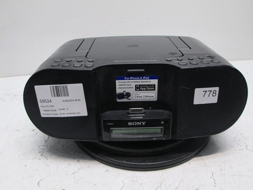 Sony ZS-S3iP CD Player AM/FM Personal Audio System iPhone iPod Dock ...