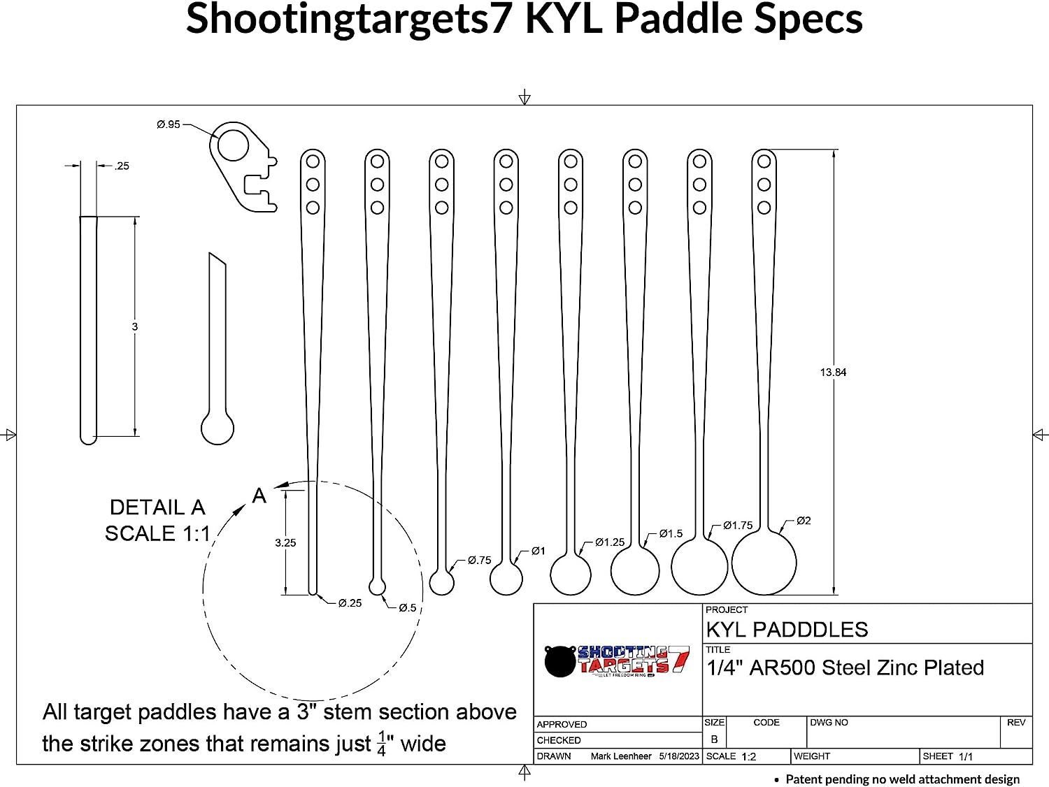 Pro AR500 Steel Targets for Shooting - Know Your Limits Target 22Lr ...