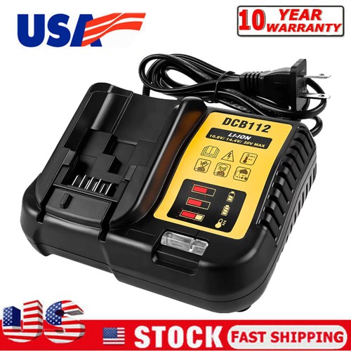 US Plug For DeWALT DCB112 12V 20V Max Li-Ion Standard Battery Charger ...