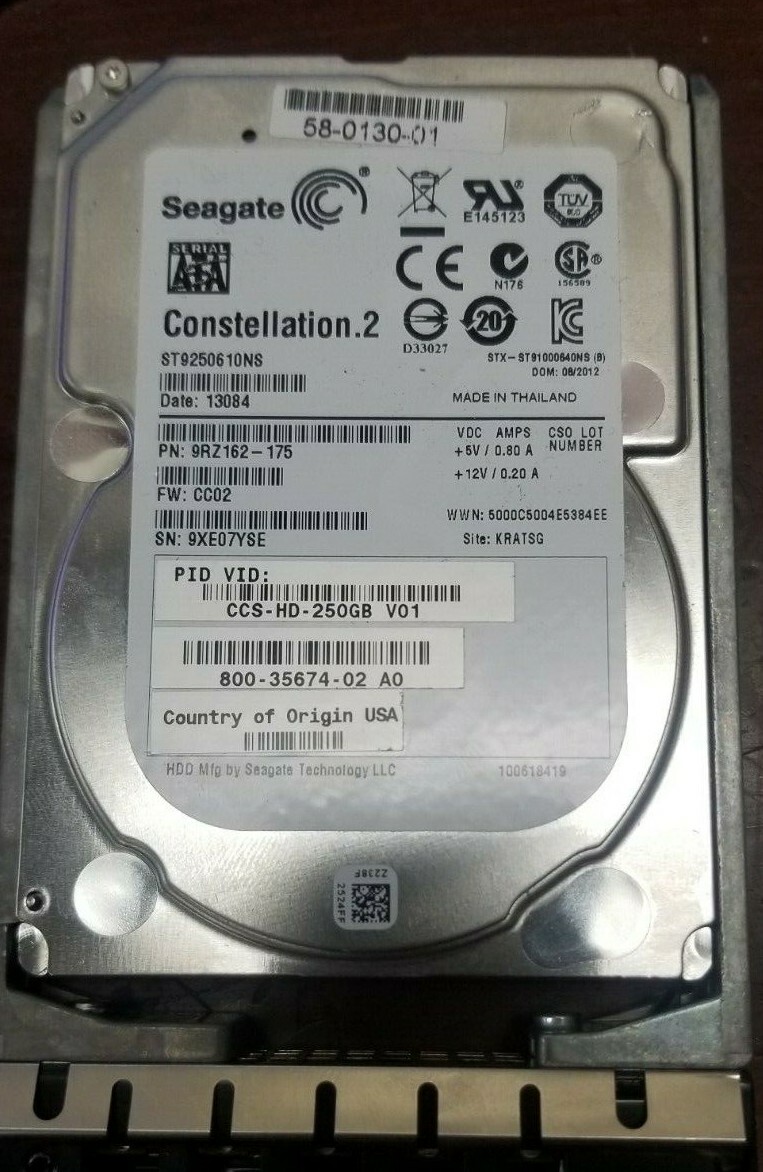 Seagate Constellation.2 ST9250610NS 250GB 2.5" SATA Hard Drive ...