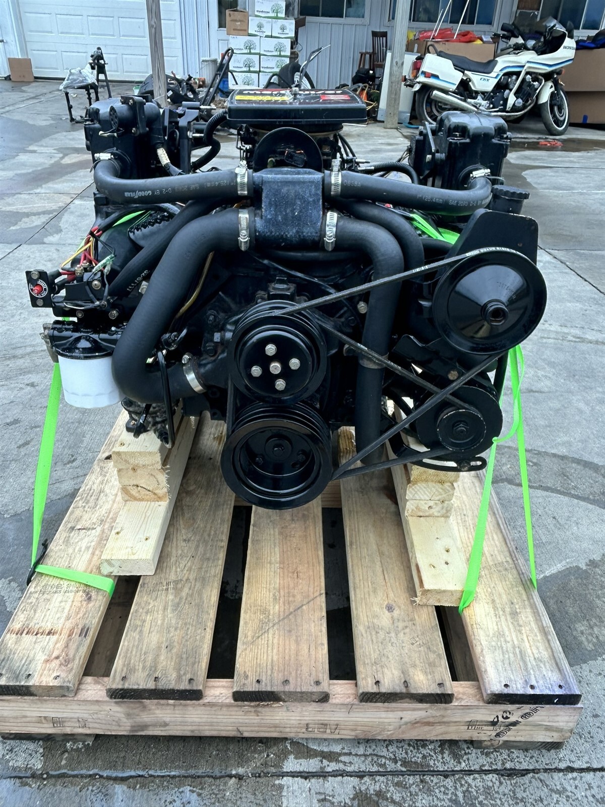 89 Mercury Marine MerCruiser Engine 5.0 L V8 305 NO SALT 443 HRS Drop ...