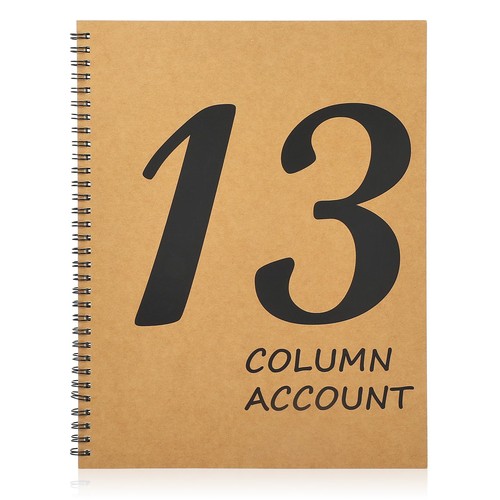13 Column Ledger Book 8.5 * 11inch Account Book Notebook Columnar Pad ...