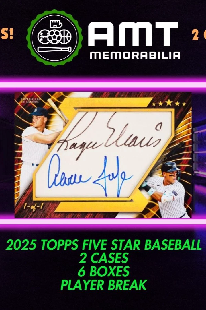 BASEBALL FANS! 2025 Topps Five Star Baseball DOUBLE Case Pick-Your ...