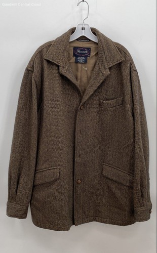 Faconnable Men's Herringbone Wool Jacket - Size XL Vintage | eBay