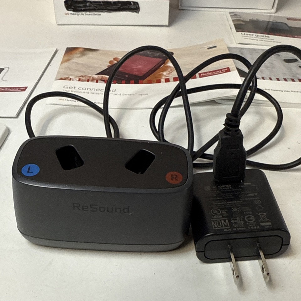 ReSound GN C-3 C3 Desktop Charger Charging Dock w/ Cord With Cleaning ...