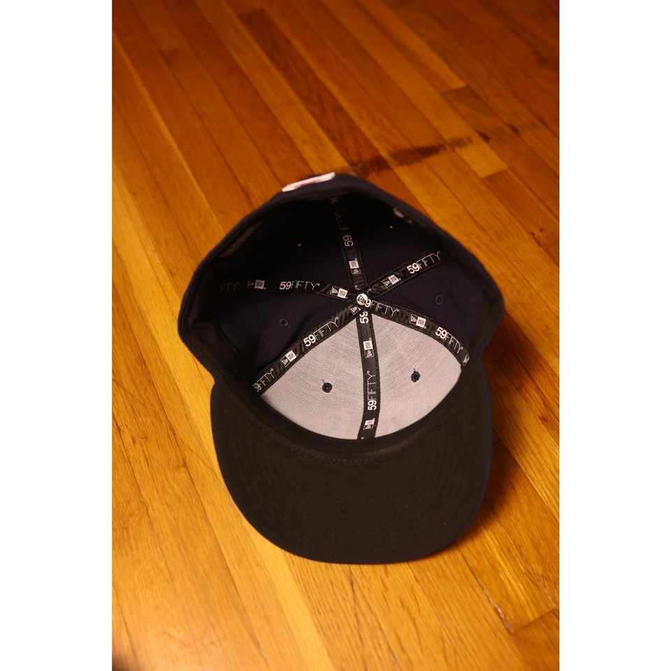 New Era Nashville Sounds AAA Baseball Fitted Hat 59Fifty Navy Hat 7 1/2 ...