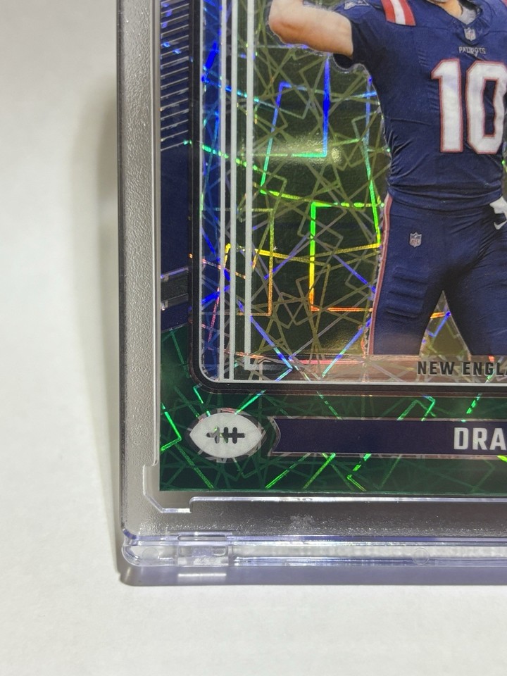 2024 Panini Donruss Optic Rated Rookie Green Lazer Drake Maye Patriots ...