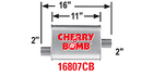 Cherry Bomb Turbo 2" Offset/ 2" Center Muffler Performance Exhaust ...