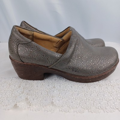 Born BOC Clogs Mules Silver Gray Grey Size 10M Comfort Normcore | eBay