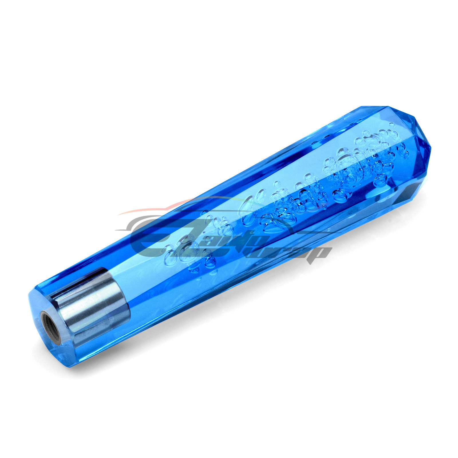 Shift Knob Stick Blue Crystal Transparent Bubble Manual Gear Shifter ...