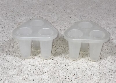 Lot of 2 Vintage Tupperware Ice Cube Molds For Water Bottles #724 | eBay