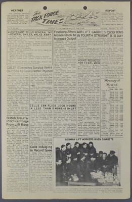 1949 COMBINED AIRLIFT TASK FORCE TIMES Military Newspaper VOL II NO 140 ...