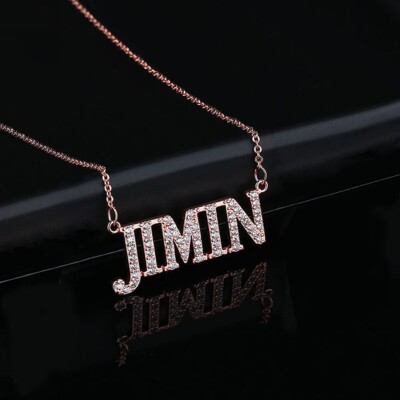 Silver Necklace Bangtan Boys Kpop BTS Chain Christmas Gift JIMIN Charm ...