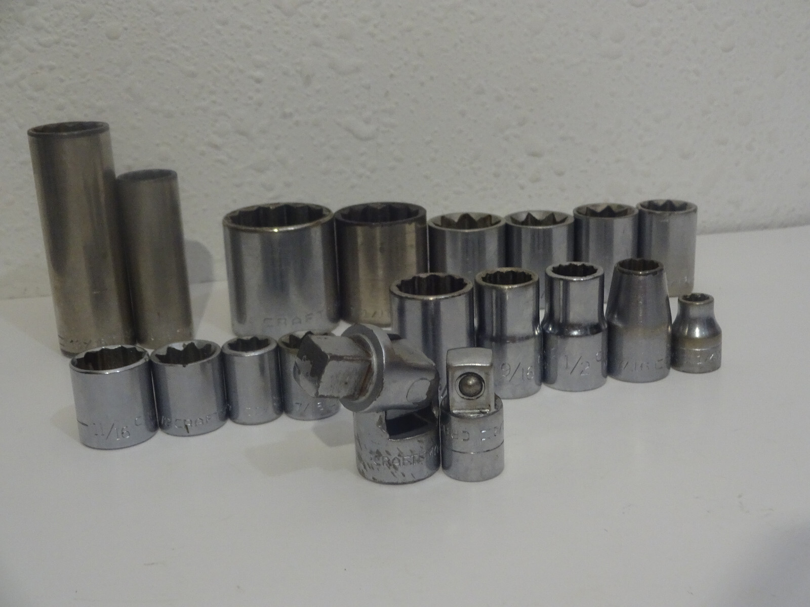 Vintage Craftsman Socket Lot Set 19 Pc Made in USA | eBay