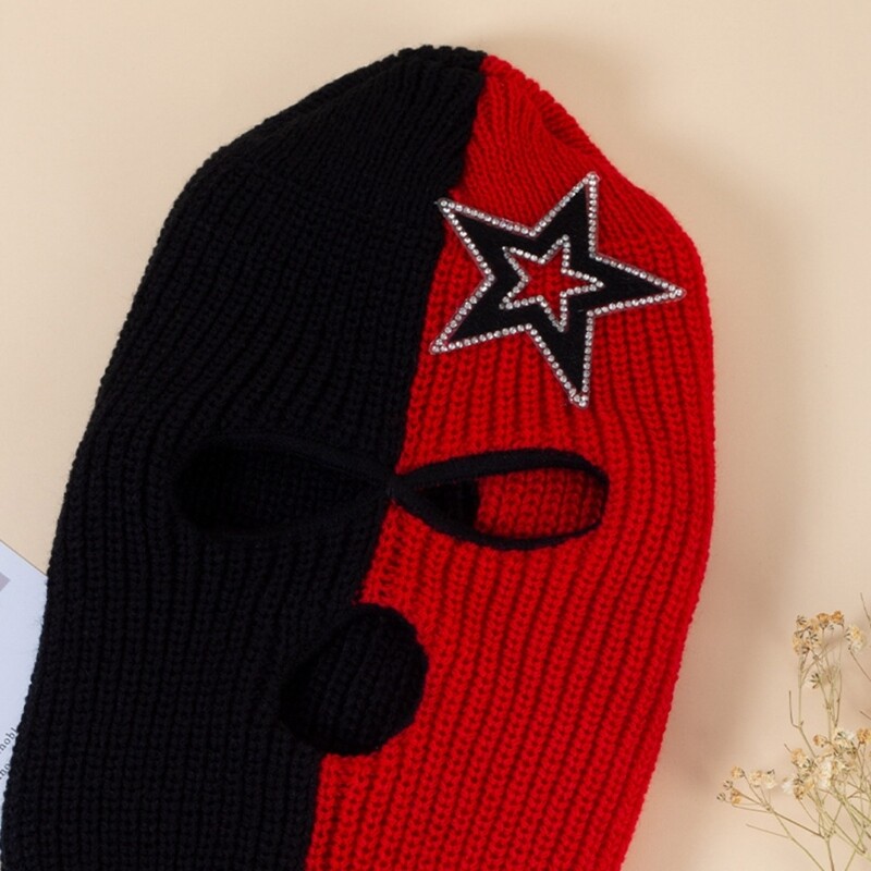 Fun Star Balaclava Men Costume Hats Halloween Warm Soft Crochet Beanie ...