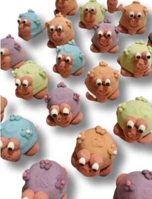 42 x 3D Icing Turtles Cupcake Toppers Decorations Party Cakes Baby ...