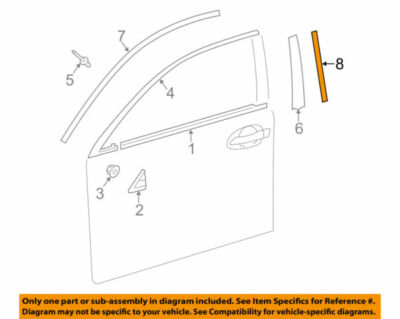 75986-33030 Toyota Tape, black out front door, inner rear lh 7598633030 ...