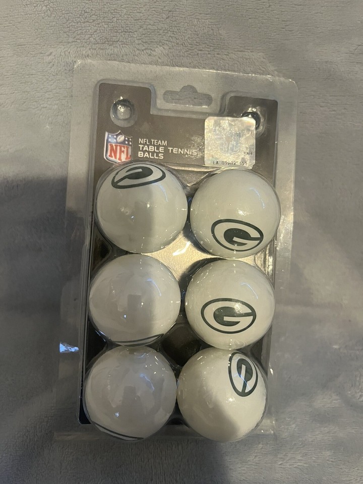 Green Bay Packers NFL Table Tennis Flippy Cup Balls Franklin 6 Balls ...
