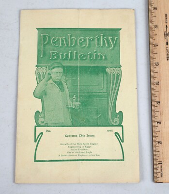 Vintage 1905 Penberthy Injector Co. Bulletin Magazine Detroit | eBay