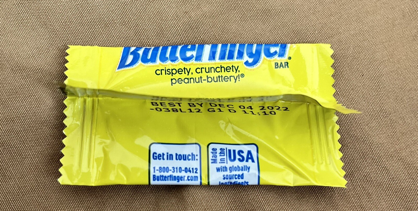 RARE Factory Defect Butterfinger EMPTY SEALED Butterfinger Mini Candy ...