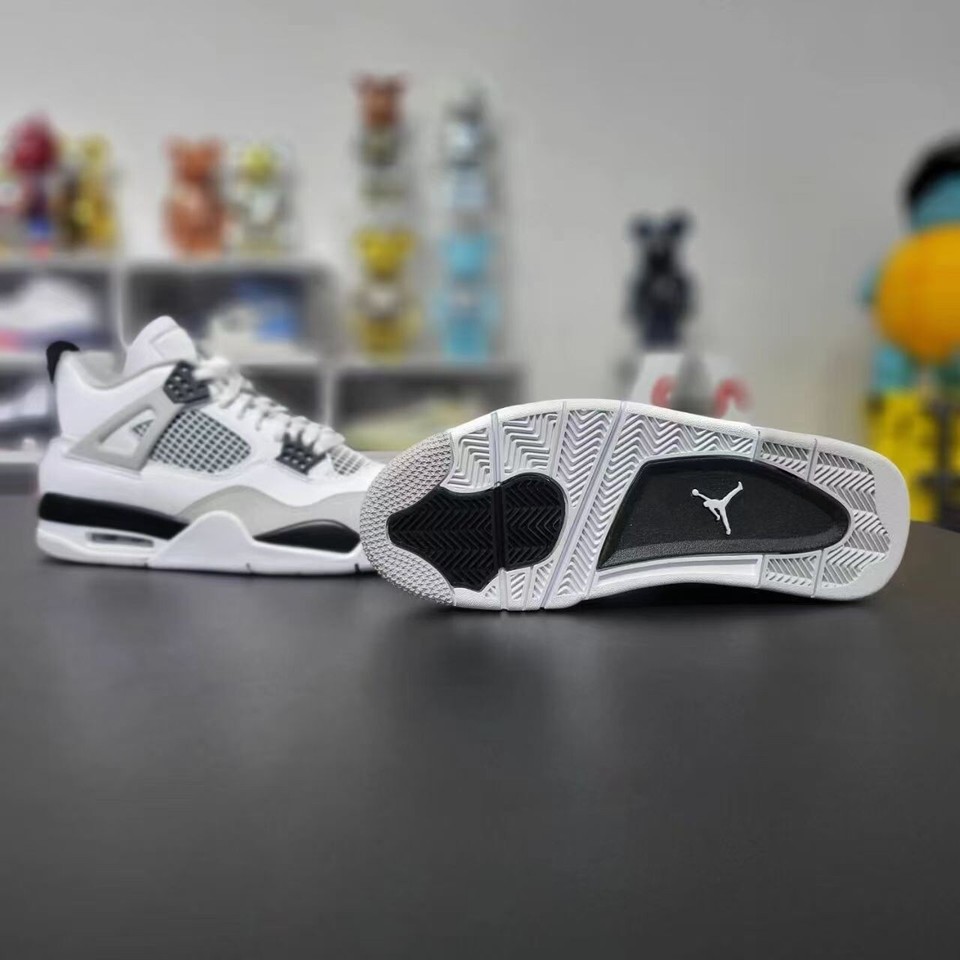 New Nike Air Jordan 4 Retro Military Black White DH6927-111 Top Sneaker ...