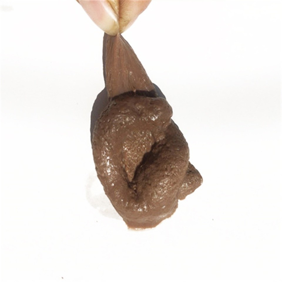 Realistic Sticky Rubber Fake Poop Prank Toy Soft Material Multiple ...