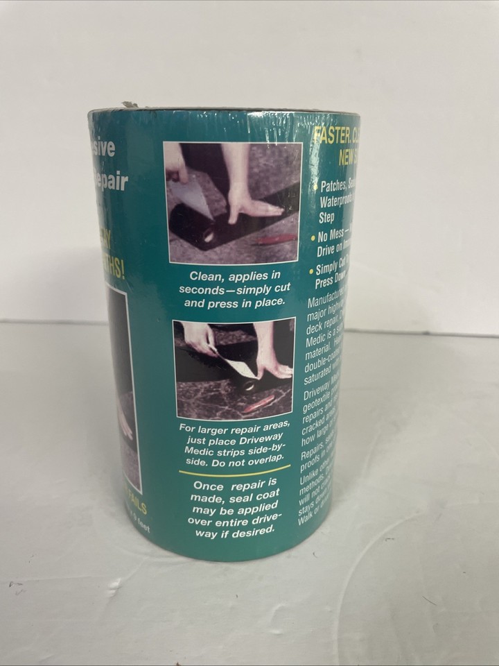 Driveway Medic 609MD Self Adhesive Asphalt Repair Fabric, 6" x 9' | eBay