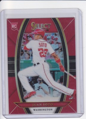 JUAN SOTO 2018 PANINI SELECT PRIZM RED ROOKIE CARD #15 - 62/99!! | eBay