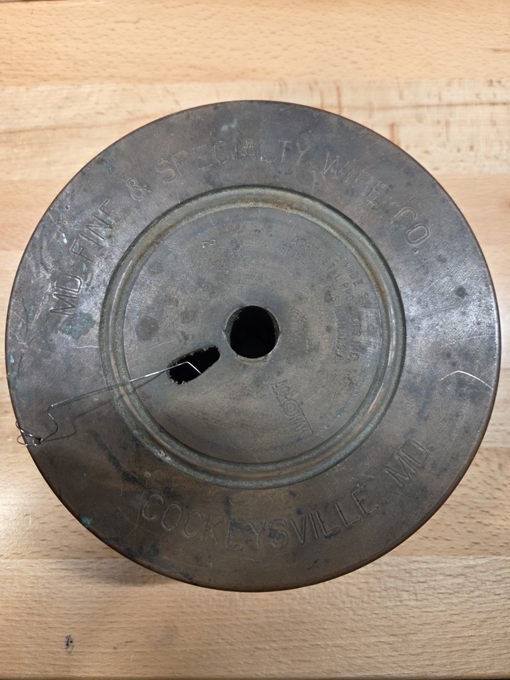 Fine & Specialty Wire Co Cockysville MD COPPER Spool Steel Wire | eBay