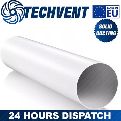 4" 5" 6" 8" Plastic Round Duct Pipe Fitting Extractor fan Kitchen Bath ...