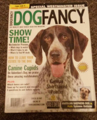 Dog Fancy Magazine February 2002 German Shorthaired Pointer GSP DOG | eBay